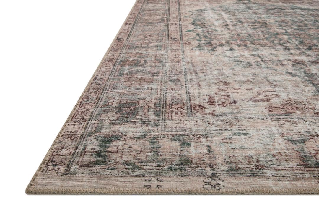 Loloi Amber Lewis Georgie Collection GER-08 Lagoon/Beige 5'-0" x 7'-6", .19" Pile Height, Area Rug