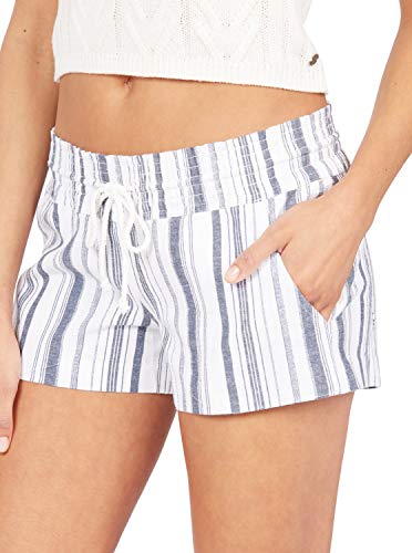 Roxy womens Oceanside Yarn Dye Casual Shorts, Mood Indigo Oceanside 211 Stri, X-Small US