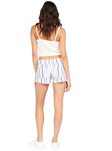 Roxy womens Oceanside Yarn Dye Casual Shorts, Mood Indigo Oceanside 211 Stri, X-Small US
