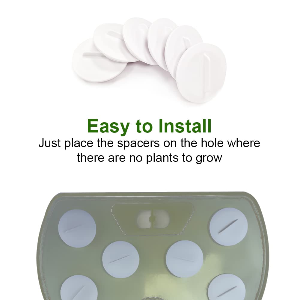25 Pack Plant Spacer Compatible with aerogarden spacers, Indoor Hydroponics Growing System with AG Garden Cover Accessories,Espaciador de plantas,White