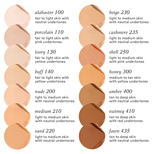 Julep Cushion Complexion Multitasking Skin Perfecter - 100 Alabaster - Concealer, Foundation, Brightener, Contour Stick - Infused with Turmeric - Buildable Medium-to-Full Coverage - Natural Finish