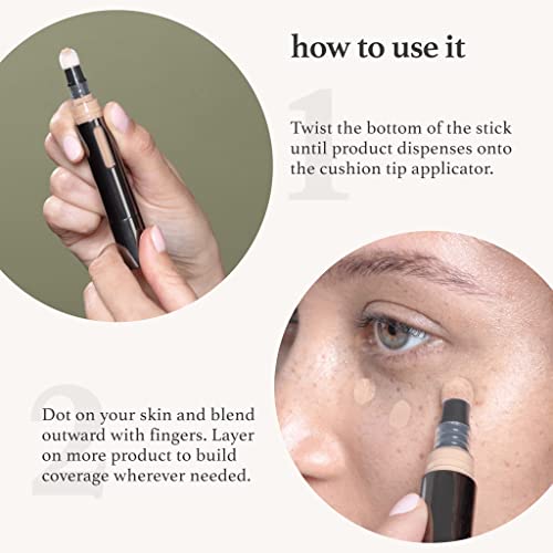 Julep Cushion Complexion Multitasking Skin Perfecter - 100 Alabaster - Concealer, Foundation, Brightener, Contour Stick - Infused with Turmeric - Buildable Medium-to-Full Coverage - Natural Finish