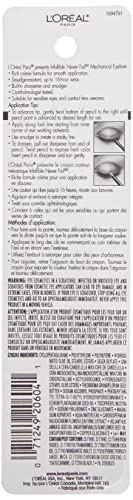 L'Oreal Paris Makeup Infallible Never Fail Original Mechanical Pencil Eyeliner with Built in Sharpener, Slate, 0.008 oz.