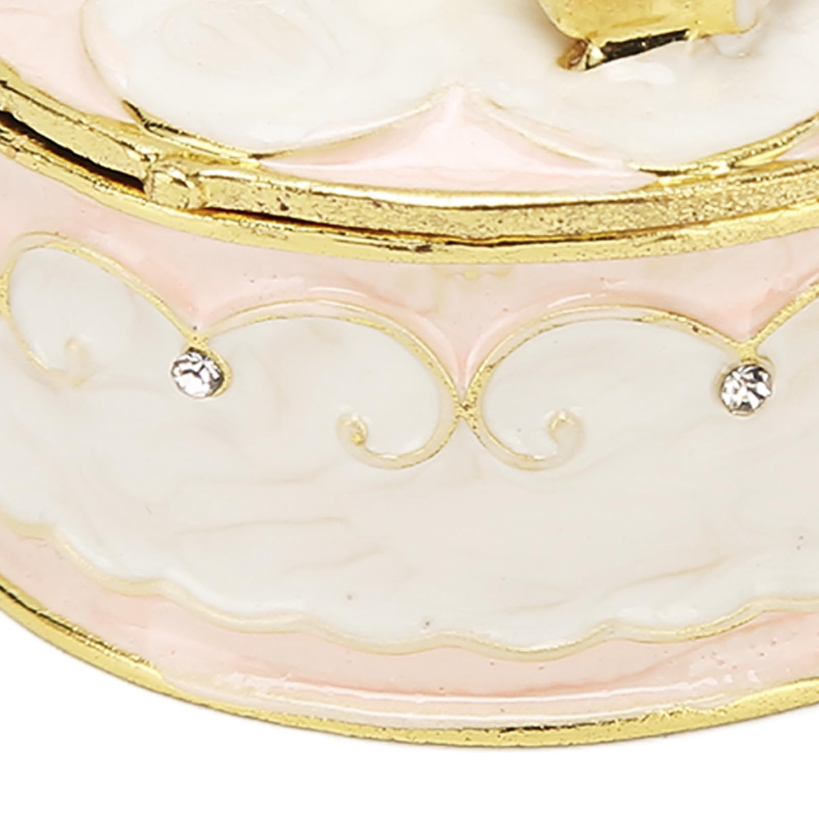 MSUIINT Jeweled Ballet Shoes Trinket Boxes Exquisite Compact Decorative Trinkets Jewelry Box Small Box Ring Case Necklace Organizer Storage Box Wedding Birthday Gift