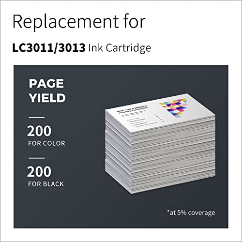 LC3011 LC-3011 LemeroUexpect Compatible Ink Cartridge Replacement for Brother LC3011 LC-3011 LC3013 LC3011BK for MFC-J491DW MFC-J497DW MFC-J690DW MFC-J895DW Printer Black Cyan Magenta Yellow,8P