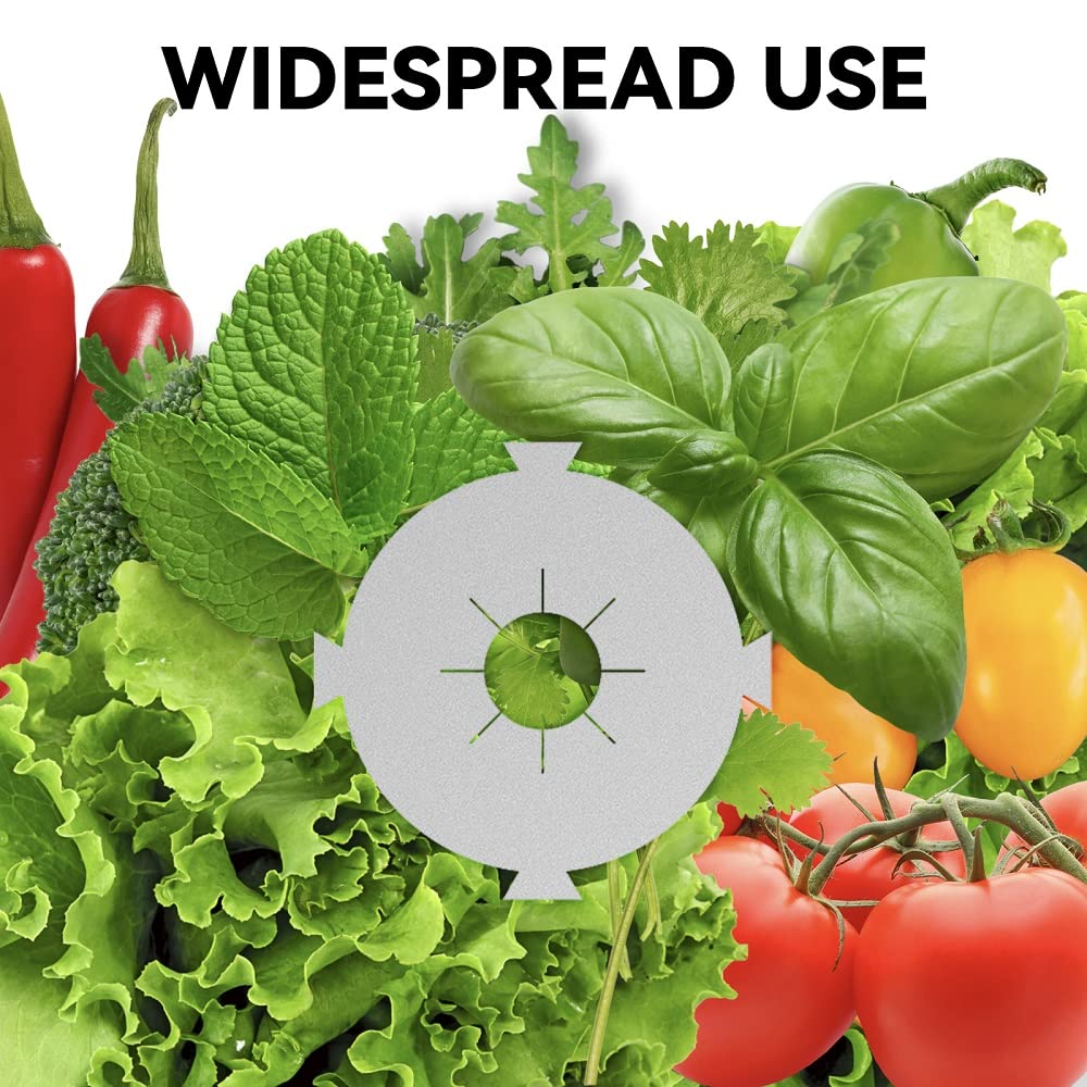 Hydroponic Seed Pod Labels,Replacement PVC Seed Pod Stickers 100pcs, Round Peel and Stick Hydroponic Garden Basket Label for Mark Plants & Understand Plant Growth