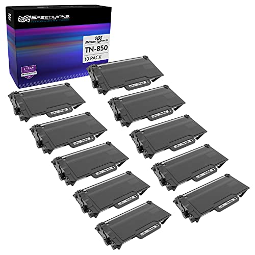 SPEEDYINKS Compatible Toner Cartridge Replacement for Brother TN850 High Yield (Black, 10-Packs) for use in DCP-L6600DW HL-L6200DW HL-L6200DWT HL-L6250DN HL-L6250DW HL-L6300DWT & HL-L6300DW