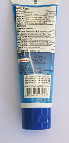Walgreens Petroleum Jelly Tube Unscented 2.5 oz 2pk