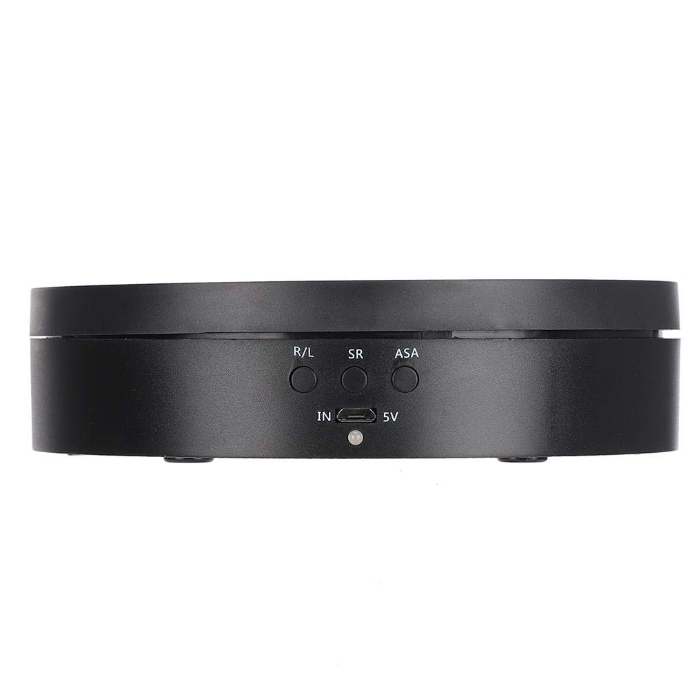 360° Rotating Display Stand, Motorized Display Stand Turntable Max Load 2-4KG 3 Gears Two Way Revolving Turntable Base for Jewelry Spinner Phone