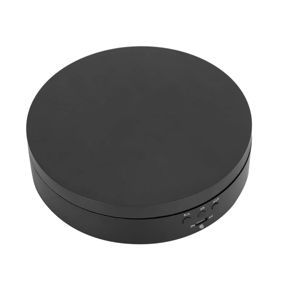 360° Rotating Display Stand, Motorized Display Stand Turntable Max Load 2-4KG 3 Gears Two Way Revolving Turntable Base for Jewelry Spinner Phone