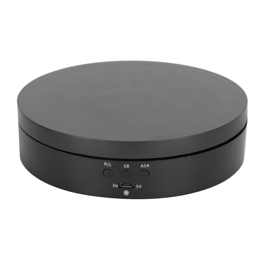 360° Rotating Display Stand, Motorized Display Stand Turntable Max Load 2-4KG 3 Gears Two Way Revolving Turntable Base for Jewelry Spinner Phone
