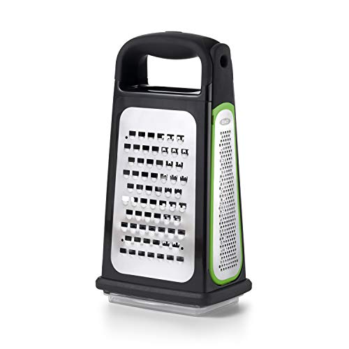OXO Good Grips Etched Box Grater with Removable Zester, Steel