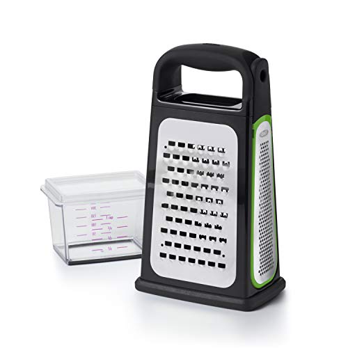 OXO Good Grips Etched Box Grater with Removable Zester, Steel
