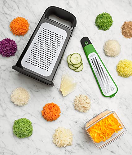 OXO Good Grips Etched Box Grater with Removable Zester, Steel