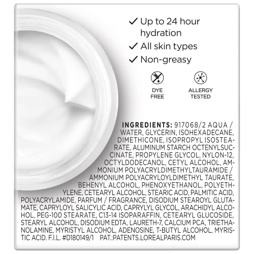 L'Oreal Paris Skincare Wrinkle Expert 55+ Anti-Aging Face Moisturizer with Calcium Non-Greasy Suitable for Sensitive Skin 1.7 fl; oz.