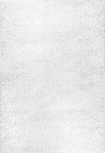 nuLOOM Wowshag Area Rug, 5' 3" x 7' 6", White