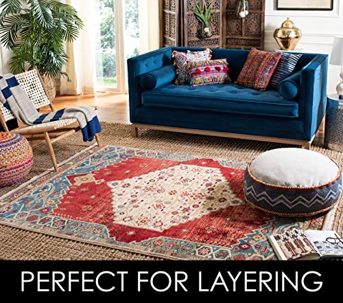 SAFAVIEH Natural Fiber Collection 8' x 10' NF447A Handmade Chunky Textured Premium Jute 0.75-inch Thick Area Rug