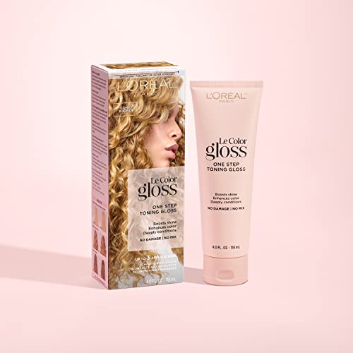 L'Oreal Paris Le Color One Step Toning Hair Gloss, Honey Blonde, 4 Ounce