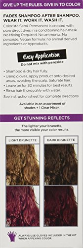 L'Oreal Paris Colorista Semi-Permanent Hair Color For Brunettes, Burgundy