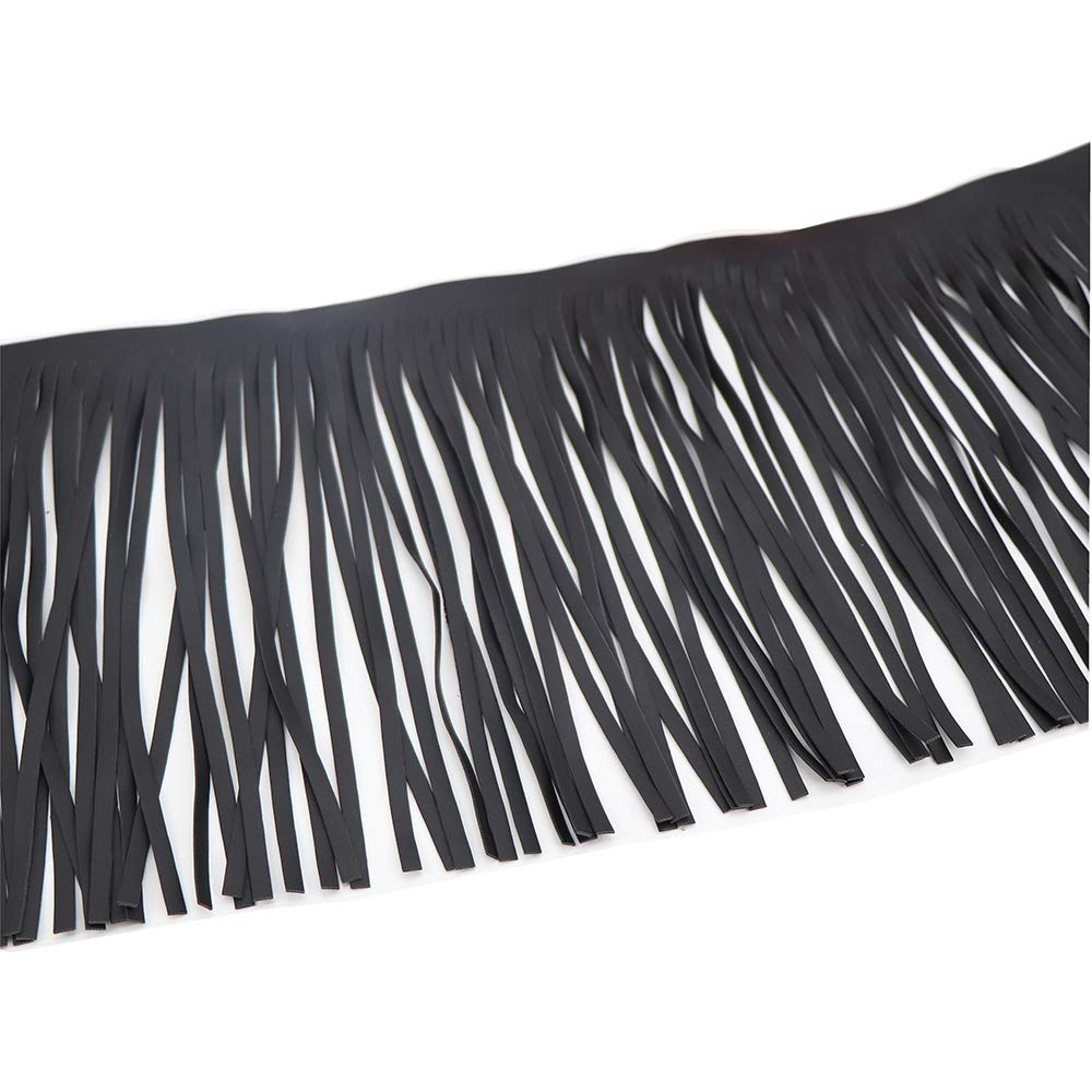 2 Yards Double Side Leather Fringe Trim Brazil Tassel Fringe DIY Clothes Handbad Leather Fringe 23cm 9 inch Wide