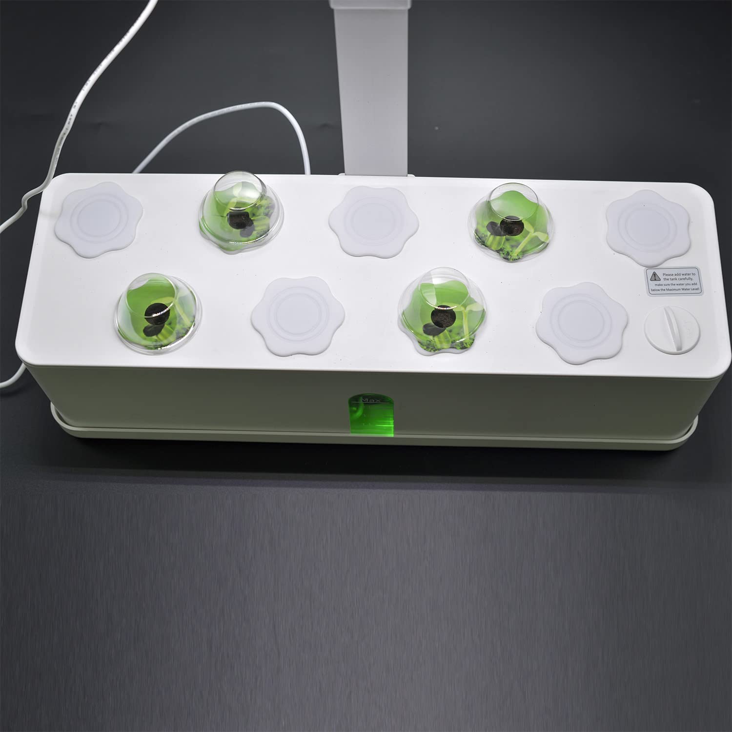 Plant Spacer Cover Compatible with Aerogarden Spacer Lid Cap for Indoor Hydroponic System Platform Spacers Kit (White 10 Pack)