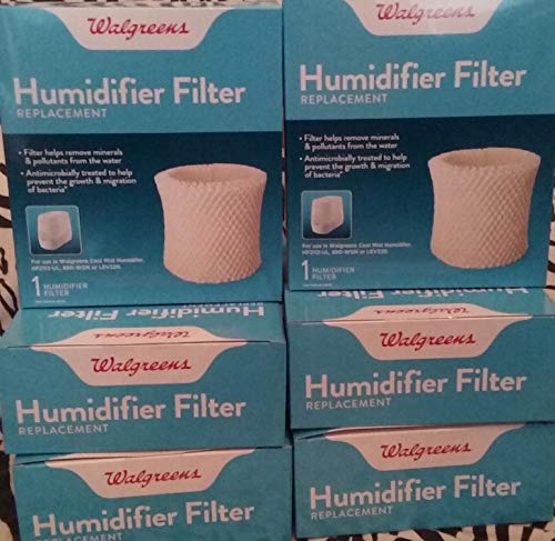 Walgreens Box of 6 Cool Moisture Humidifier Filter W889-WGN