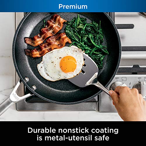 Ninja C30020 Foodi NeverStick Premium 8-Inch Fry Pan, Hard-Anodized, Nonstick, Durable & Oven Safe to 500°F, Slate Grey