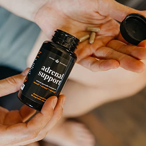 Adrenal Support β Natural Adrenal Fatigue Supplements, Cortisol Manager with Ashwagandha Extract, Rhodiola Rosea, Holy Basil, Adaptogenic Herbs for Adrenals, Stress Support & Adrenal Health