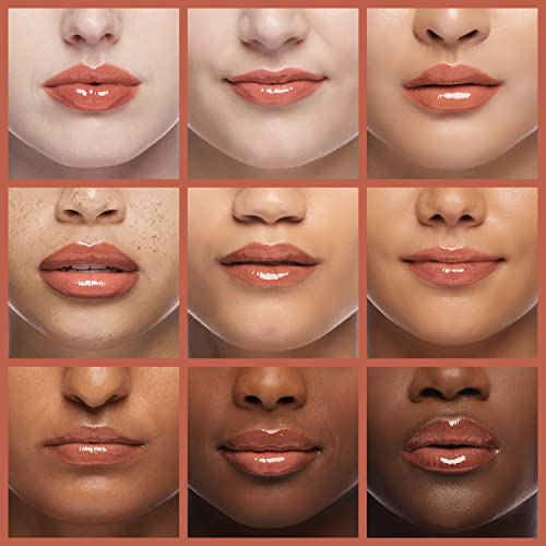 L'Oreal Paris Infallible Pro Gloss Plump Lip Gloss with Hyaluronic Acid, Long Lasting Plumping Shine, Lips Look Instantly Fuller and More Plump, Lucid Glow, 0.21 fl. oz.