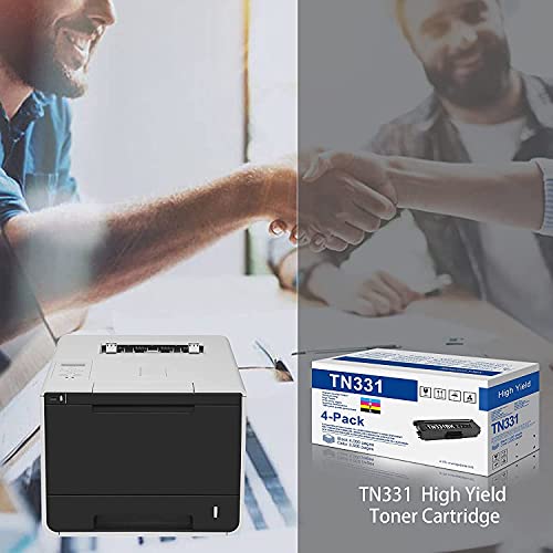 TN-331BK TN331C TN-331M TN331Y Toner Cartridge Replacement for Brother TN-331 TN331 HL-L8250CDN L8350CDW/CDWT MFC-L8600CDW 9460CDN L8650CDW L9550CDW DCP-9050CDN 9055CDN L8400CDN Printer Toner (5 Pack)