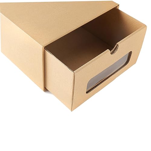 Cabilock Foldable Drawer Type Thickened Paper Easy Install Sturdy Tear-resistant Shoe Storage Case for High Heels