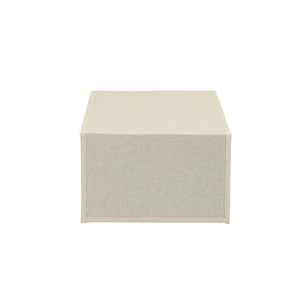 Household Essentials Large Drop Front Shoe Box 2 Pack, Beige