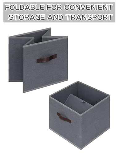 ECLAT Shoe Covers Box 13 Inch Cube Storage Bins- 1 Pack Foldable Shoe Booties Holder, Dispenser Bin for Guest, Homeowner, Realtor, Open House, Real Estate Agent Supplies, Dark Gray