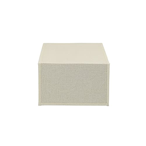 Household Essentials Large Drop Front Shoe Box 2 Pack, Beige