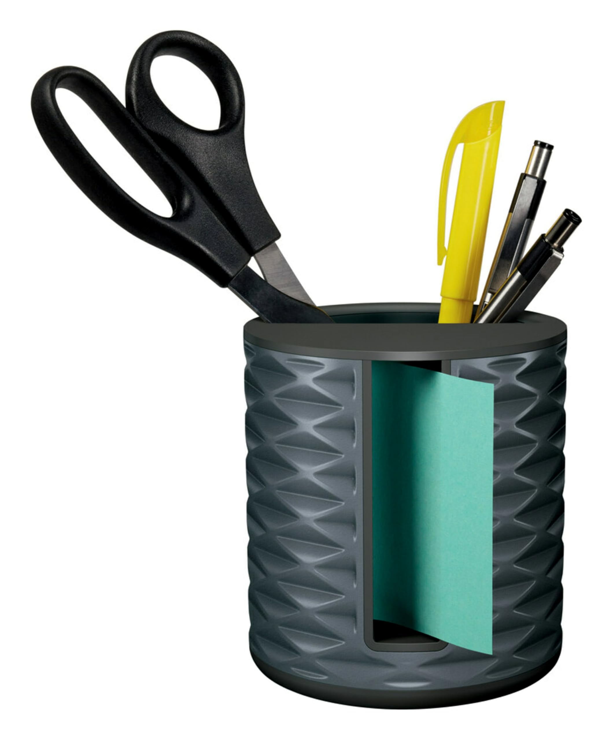 Post-it Note Dispenser, Vertical, Black with Grey (ABS-330-B)