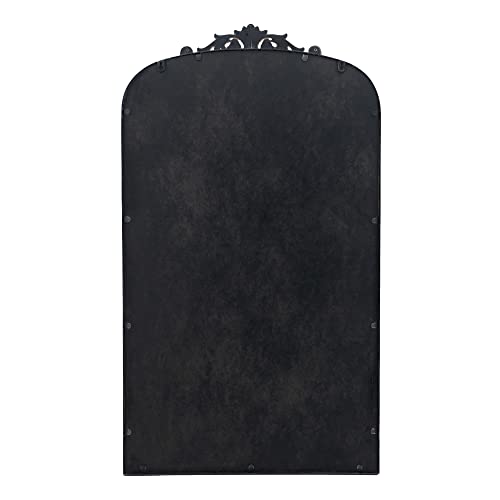A&B Home Arched Vertical Mirror-Wall Mirror with Metal Black Frame,24"x42" Large Arch Mirror for Bathroom Bedroom Living Room
