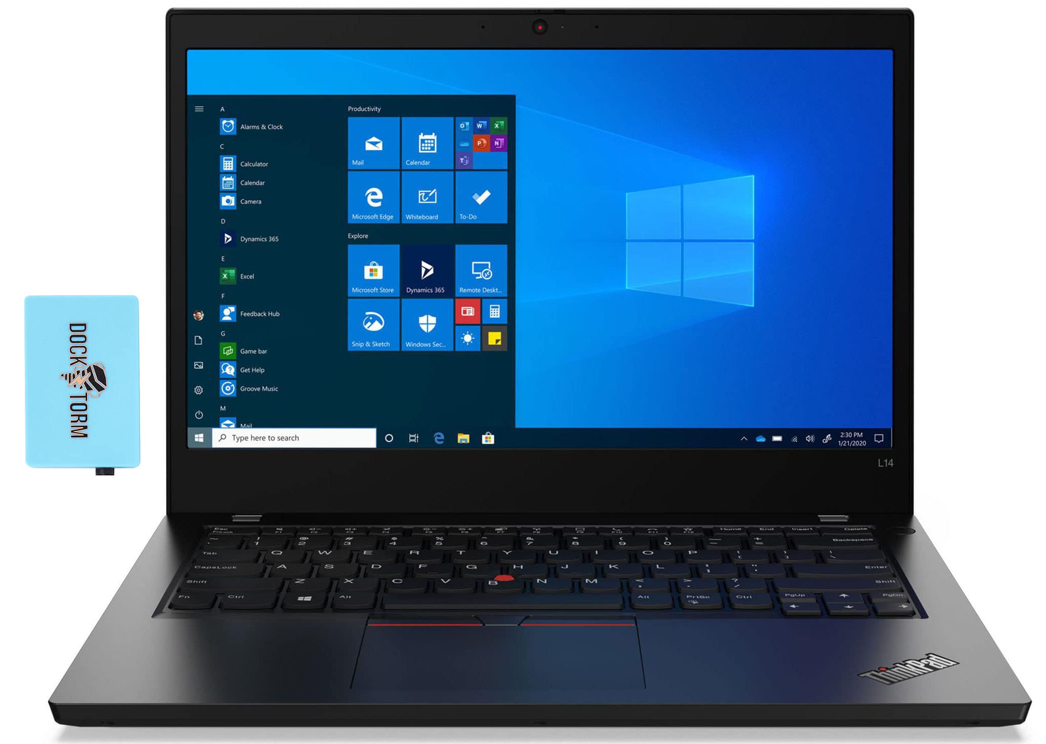 Lenovo ThinkPad L14 Gen 2 14.0" 60Hz FHD IPS Display Business Laptop (Intel i5-1135G7 4-Core, 16GB RAM, 512GB PCIe SSD, Intel Iris Xe, WiFi 6, Bluetooth 5.2, HD Webcam, Win 11 Pro) with Hub