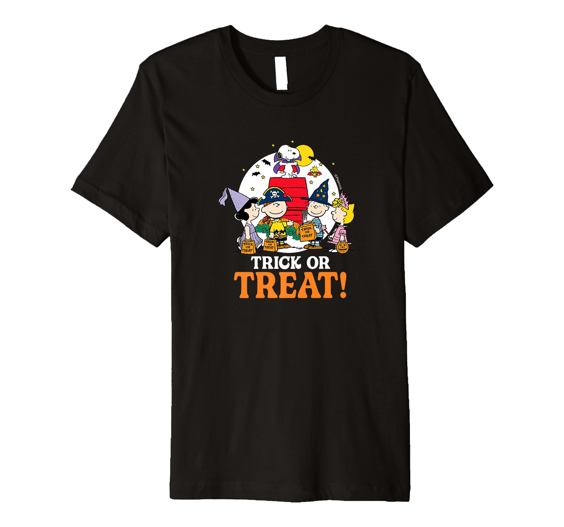 Peanuts - Halloween - Trick Or Treat moonlight Premium T-Shirt