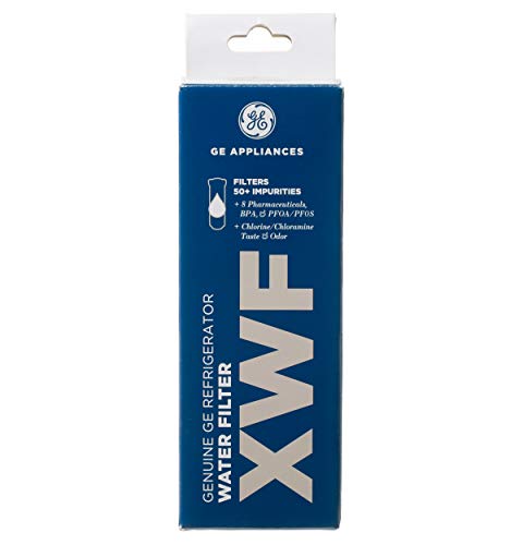 GE XWF Refrigerator Water Filter | Certified to Reduce Lead, Sulfer, and 50+ Other Impurities | Replace Every 6 Months for Best Results | Pack of 1