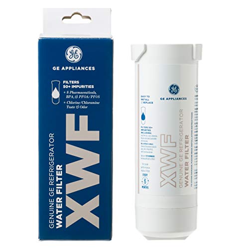 GE XWF Refrigerator Water Filter | Certified to Reduce Lead, Sulfer, and 50+ Other Impurities | Replace Every 6 Months for Best Results | Pack of 1