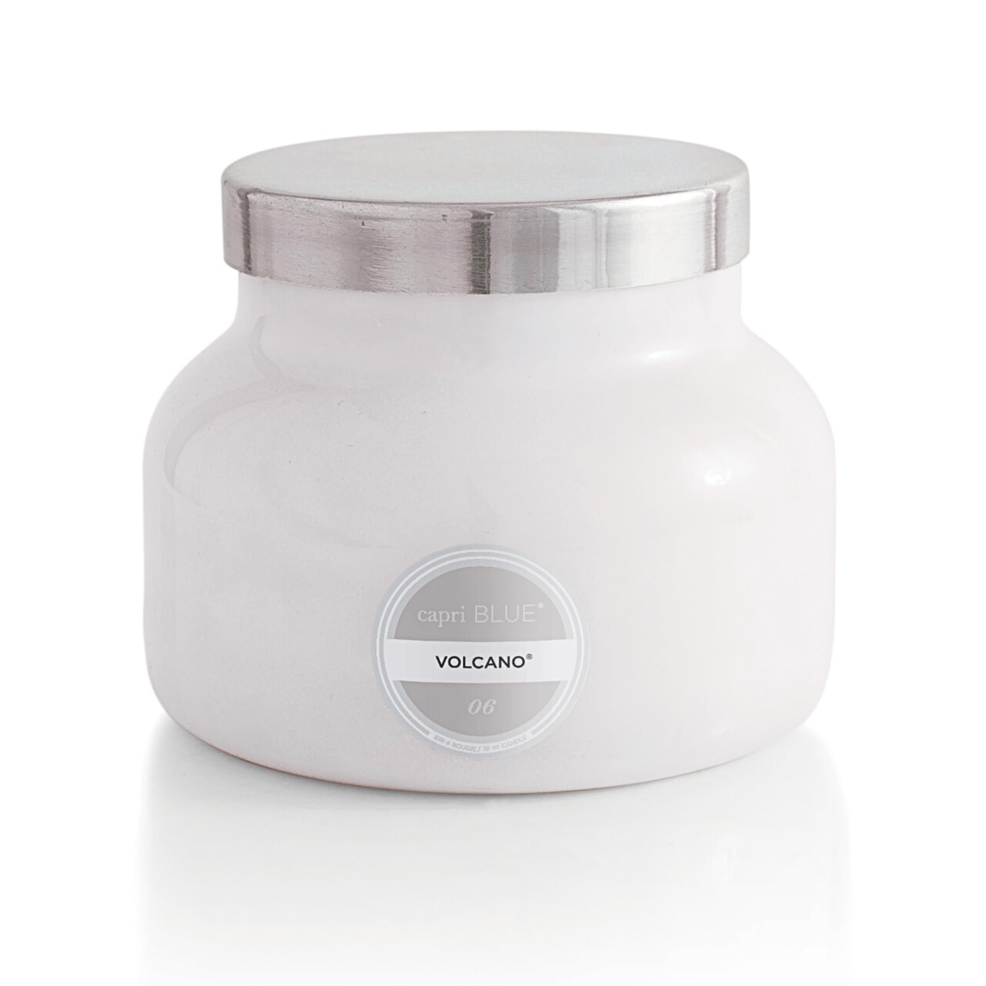 Capri Blue Scented Candle - Cotton Wick - Luxury Aromatherapy Candle - 19 Oz - Volcano - White