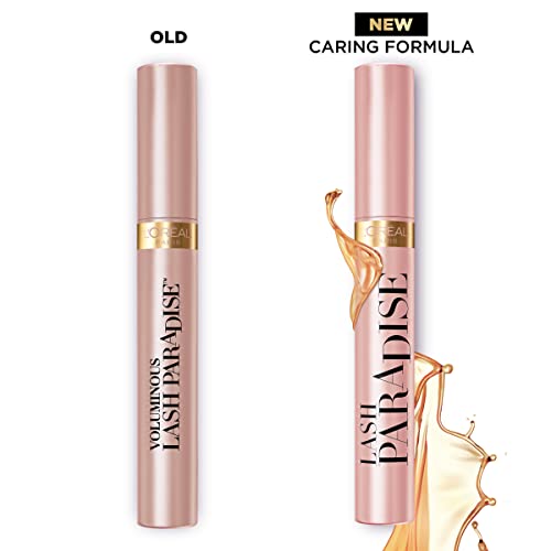 L'Oreal Paris Makeup Lash Paradise Mascara, Voluptuous Volume, Intense Length, Feathery Soft Full Lashes, No Flaking, No Smudging, No Clumping, Mystic Black, 0.25 Fl Oz (Pack of 1)