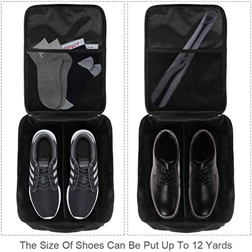 Nanmma Waterproof Shoe Box Bags Pouches Grunge American Flag for Travel Storage Organizer Bag