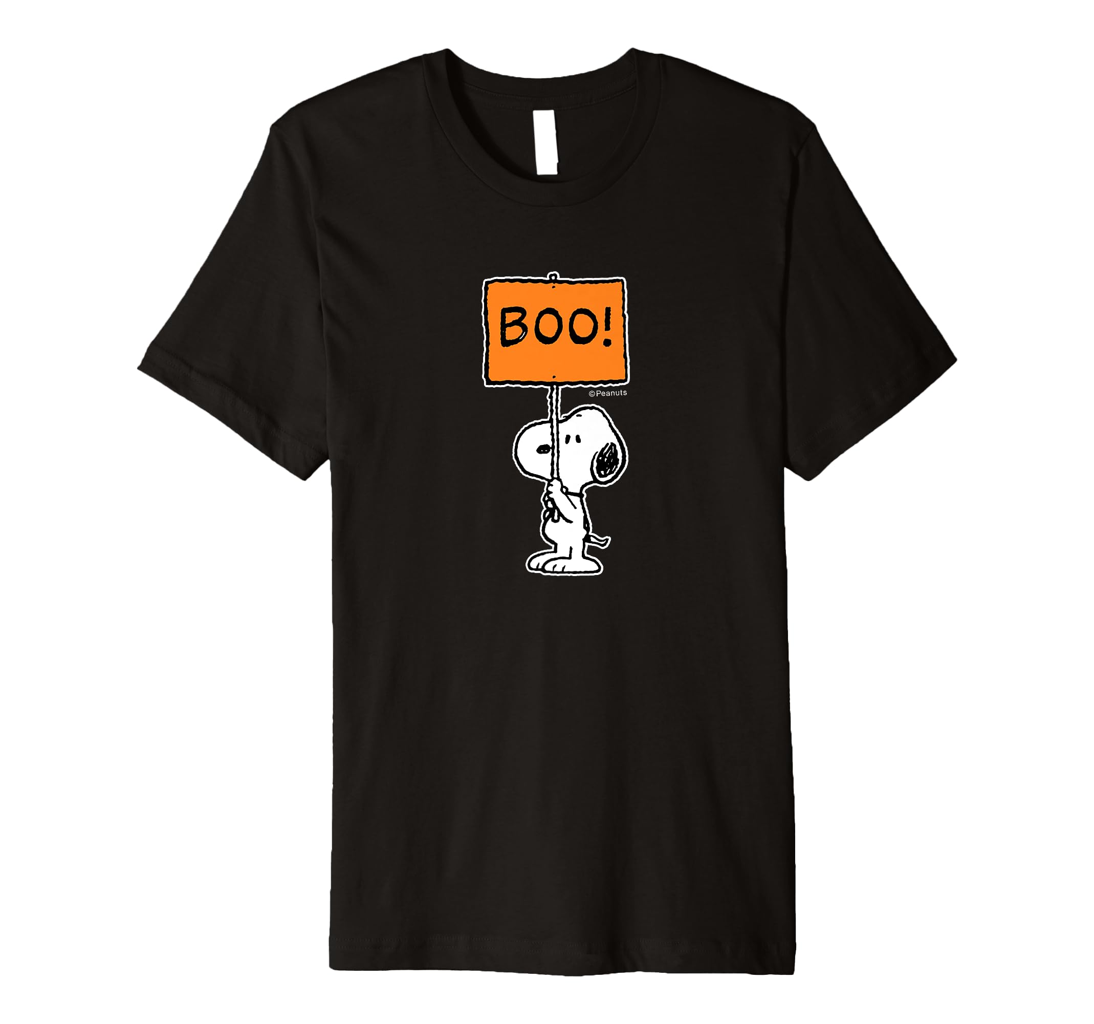 Peanuts - Halloween - Snoopy Boo Sign Premium T-Shirt