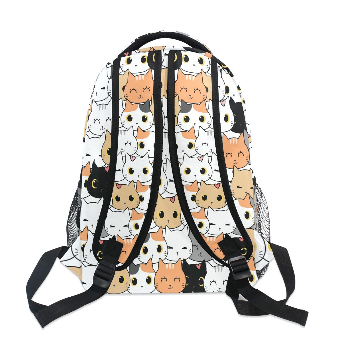 TropicalLife Cute Cats Kitten Pattern Backpacks Travel Laptop Backpack Elementary Book Bag Casual Daypack for Teen Girls Boys Women School