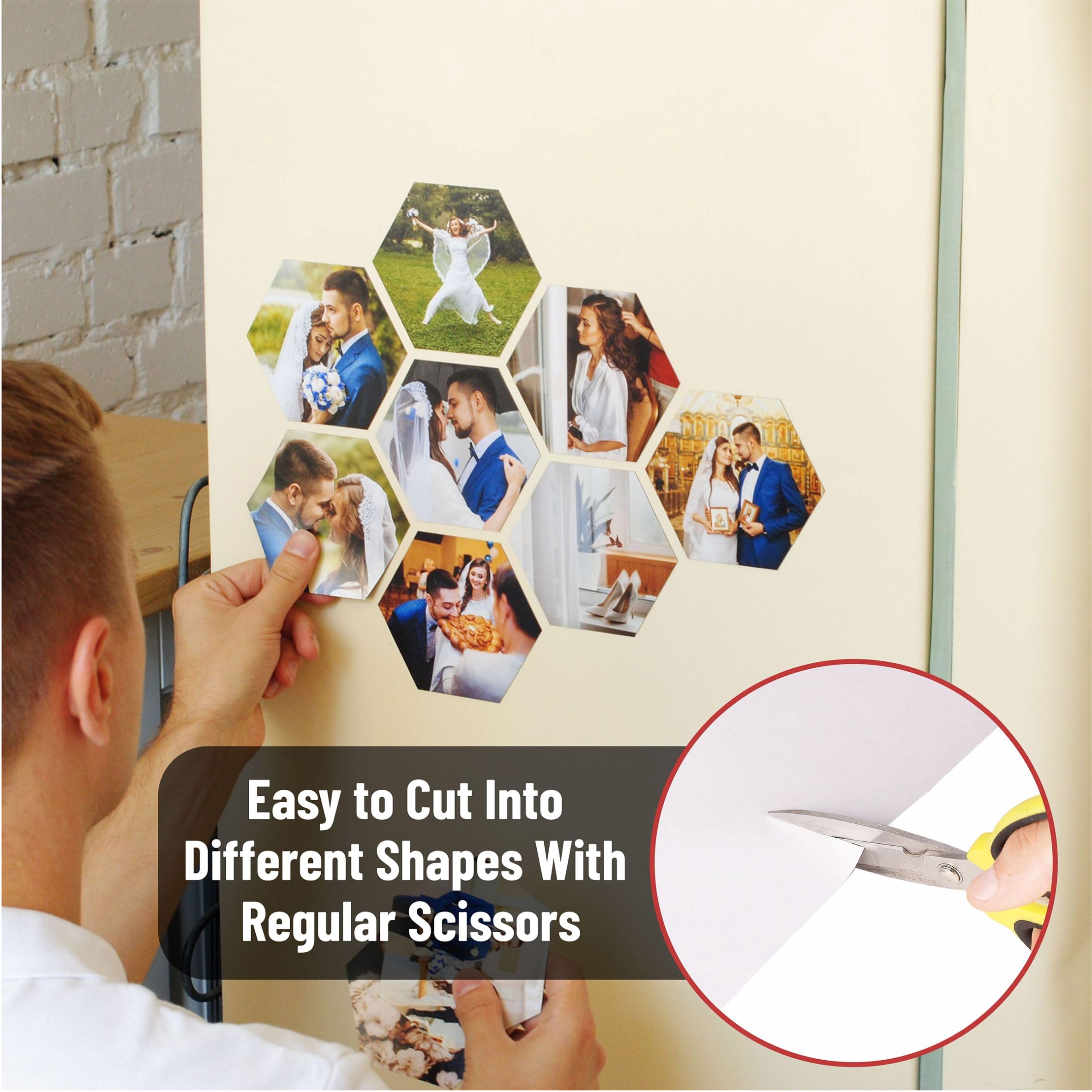 Mr. Pen- Adhesive Magnetic Sheets, 4" x 6", 10 Pack, Magnetic Sheets with Adhesive Backing, Magnetic Sheets, Flexible Magnetic Sheet, Picture Magnets, Cuttable Magnetic Sheets.