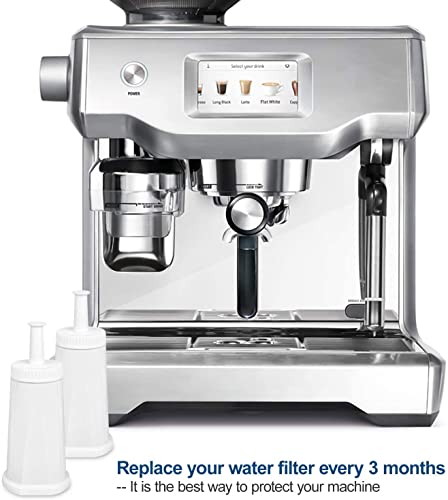 Ouxunus Filter - Replacement Water Filter Compatible with Breville Sage Claro Swiss For Oracle, Barista & Bambino - Compare to Part #BES008WHT0NUC1.(Pack of 8)