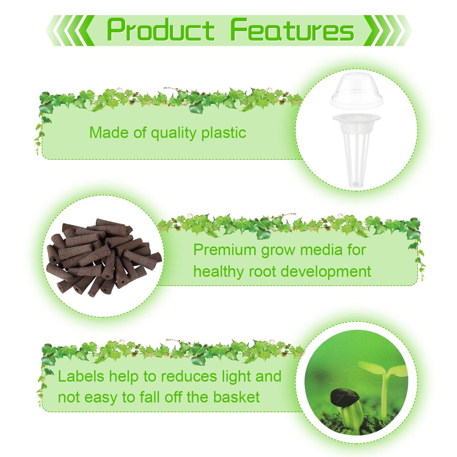160 Pcs Seed Pod Kit for AeroGarden, Suitable for Hydroponics Growing System for a Variety of Plants, Outdoor and Indoor Hydroponics Supplies