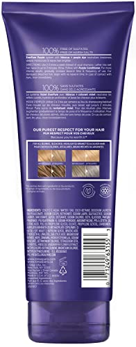 L'Oreal Paris EverPure Sulfate Free Brass Toning Purple Shampoo for Blonde, Bleached, Silver, or Brown Highlighted Hair, 11 Fl; Oz (Packaging May Vary)