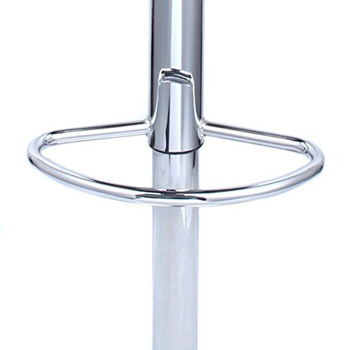 Ergonomic Design Bar stool Adjustable Hydraulic 360 Degree Swivel Stable Steel Frame Hight Density Cushion Seat Kitchen Dining Chair Pub Stool - Set of 2 White #1953